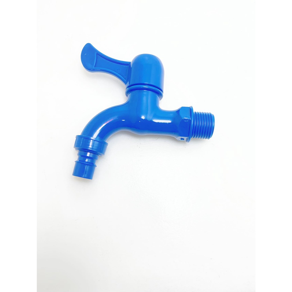 Plastic PVC Spigot Faucet with Hose Connector 1/2 Teplon / Teflon Tape ...