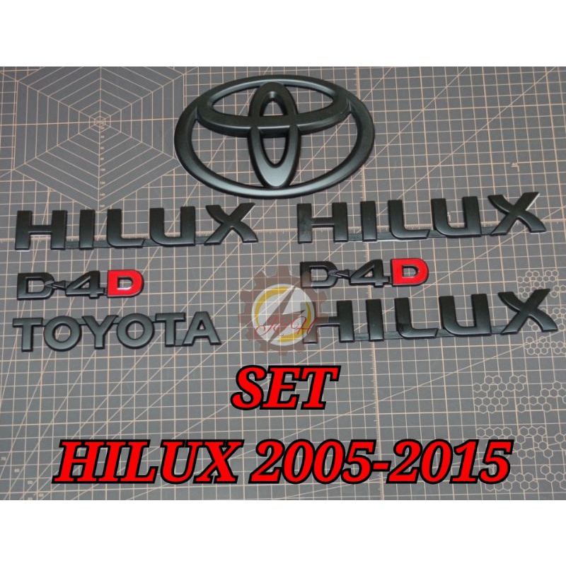 TOYOTA HILUX REVO,VIGO MATTBLACK SERIES LOGO / EMBLEM / BADGE | Shopee ...