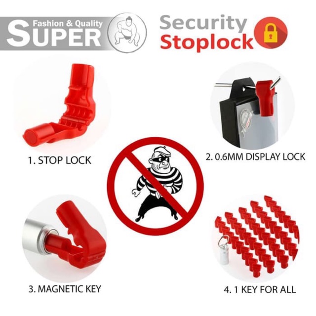 Magnetic Lock/Security Stoplock/Magnetic Key/Stop Lock/Anti Theft/Ram Lock | Shopee Philippines