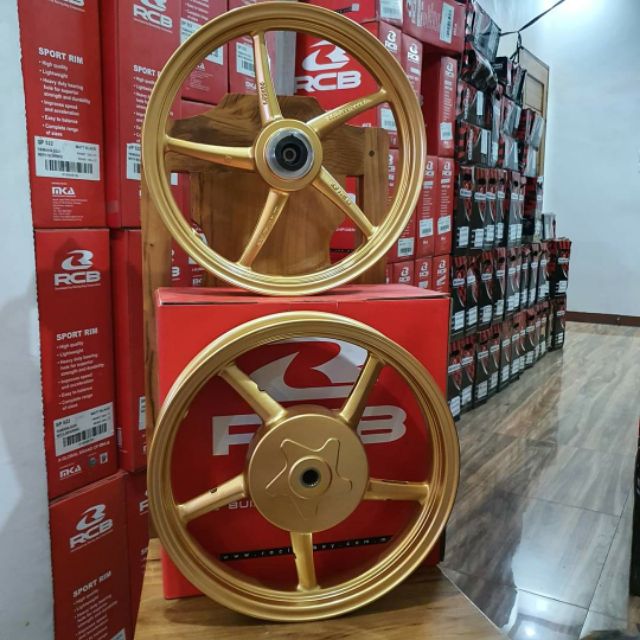 Racing Boy 5 spokes gold for m3/msi125/click | Shopee Philippines