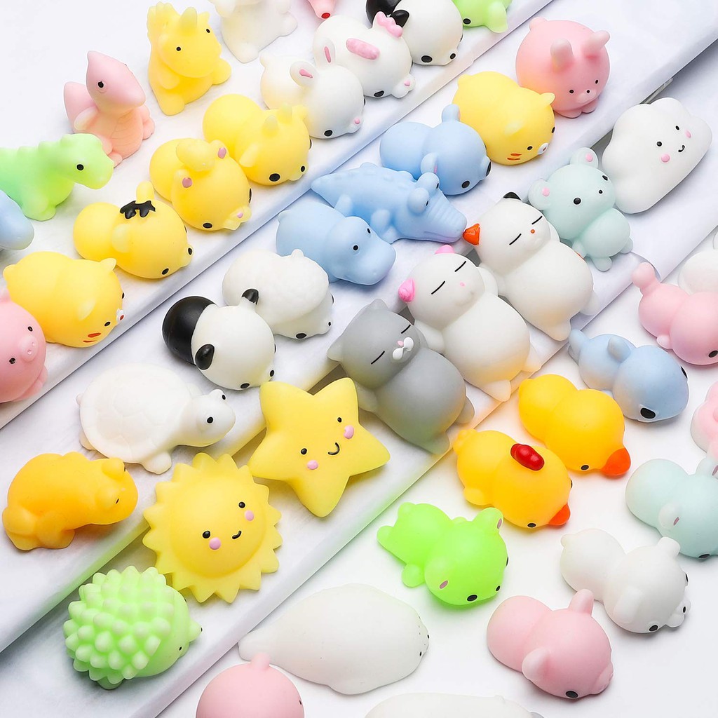 20 Pcs Mochi Squishy Kawaii Squishies Toys Gifts for Party Favors for ...