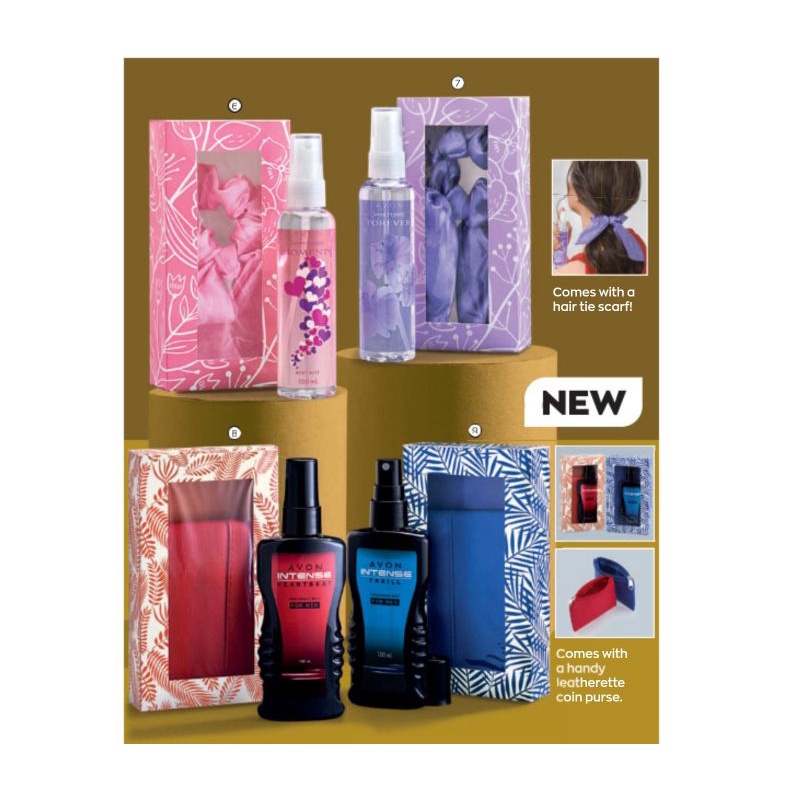 Avon Body Mist Gift Sets (Sweet Honesty gift Set, intense Gift Set ...
