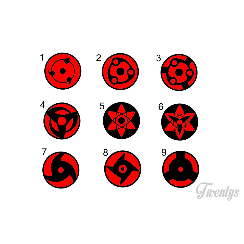 Sharingan STICKER CUTTING STICKER VINYL DECAL | Shopee Philippines