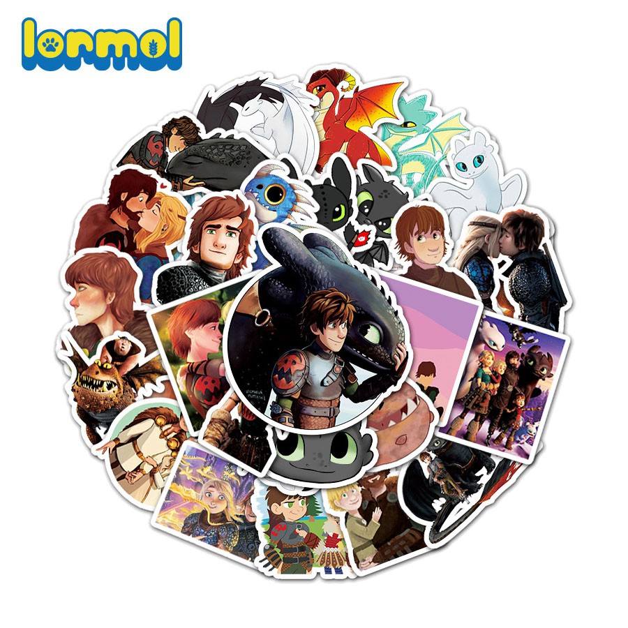 50pcs Train Your Dragon stickers phone case sticker | Shopee Philippines