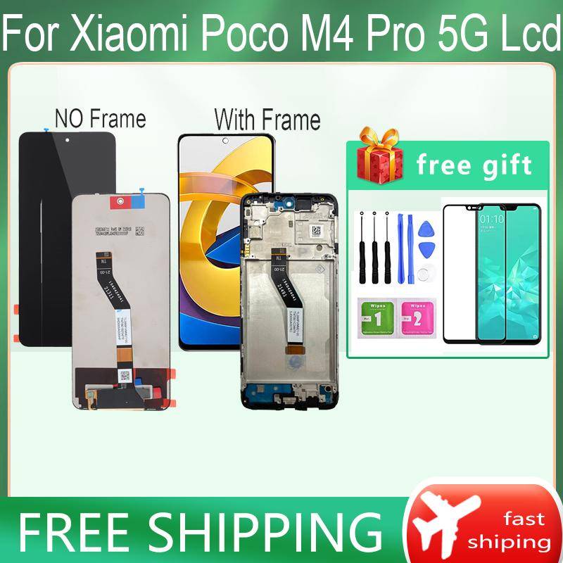 Original For Xiaomi Poco M4 Pro 5G LCD 21091116AG Display Screen With Frame Display Touch Screen ...