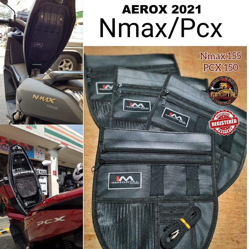 Nmax V1 V2 / Aerox V2 / PCX ADV Under Seat Organizer 9 Pockets Motorcycle | Shopee Philippines