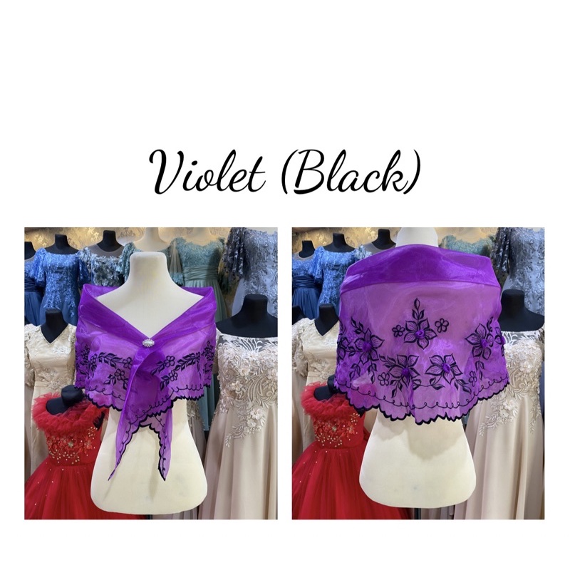 Filipiniana Alampay (Embroidered) | Shopee Philippines