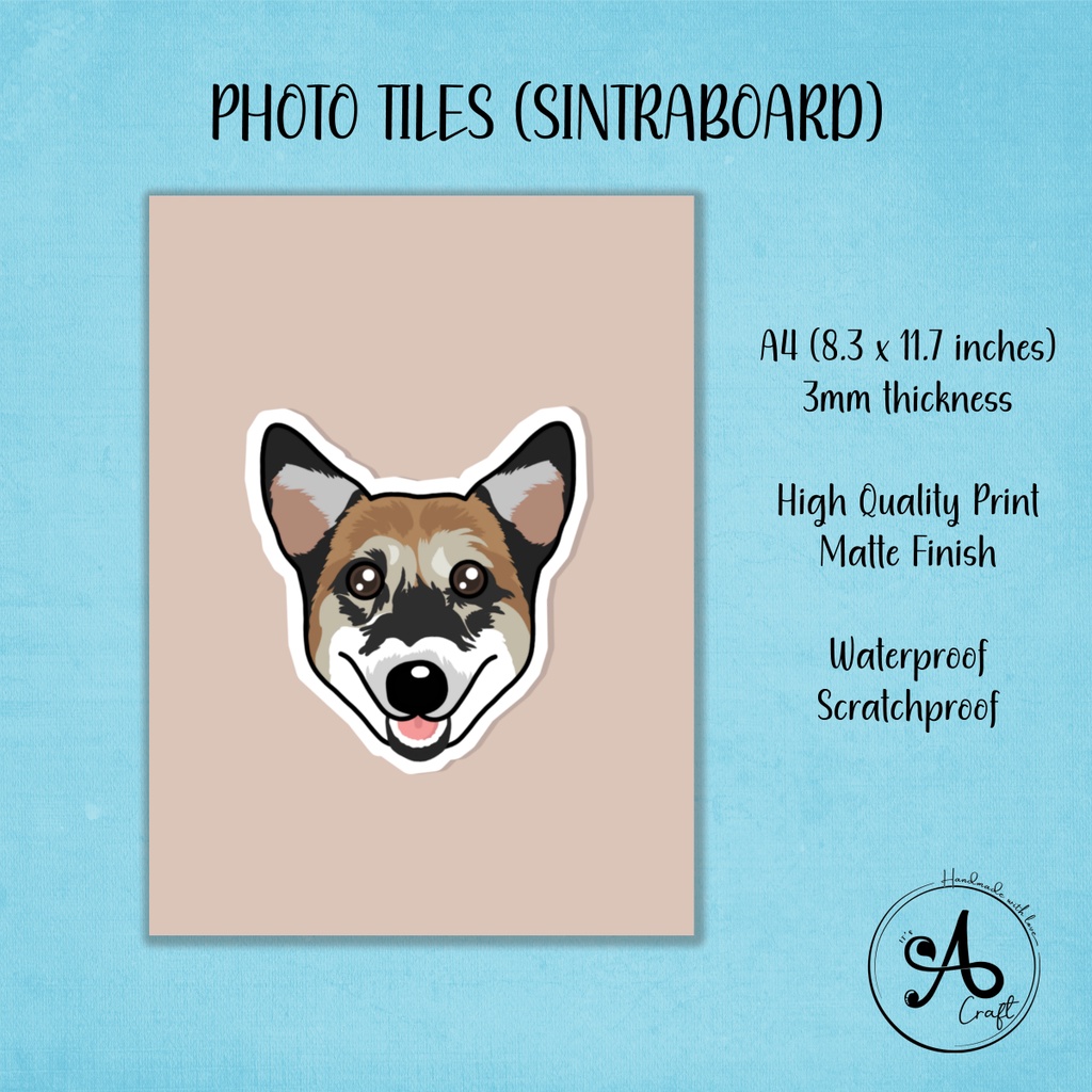 Personalized Photo Tiles | Wall Decor | Sintra Board Photo | A4 & 5x5 ...