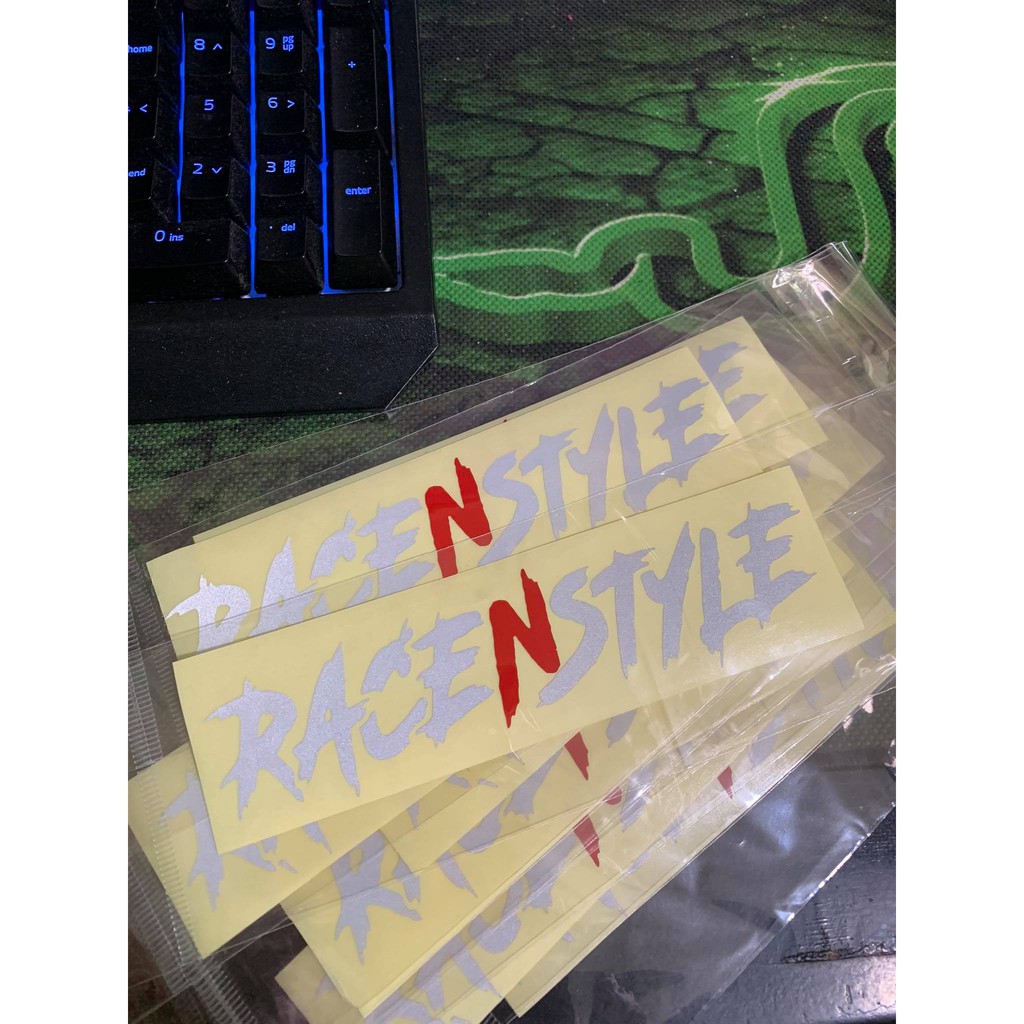 Racenstyle Reflectorized Car Sticker | Shopee Philippines