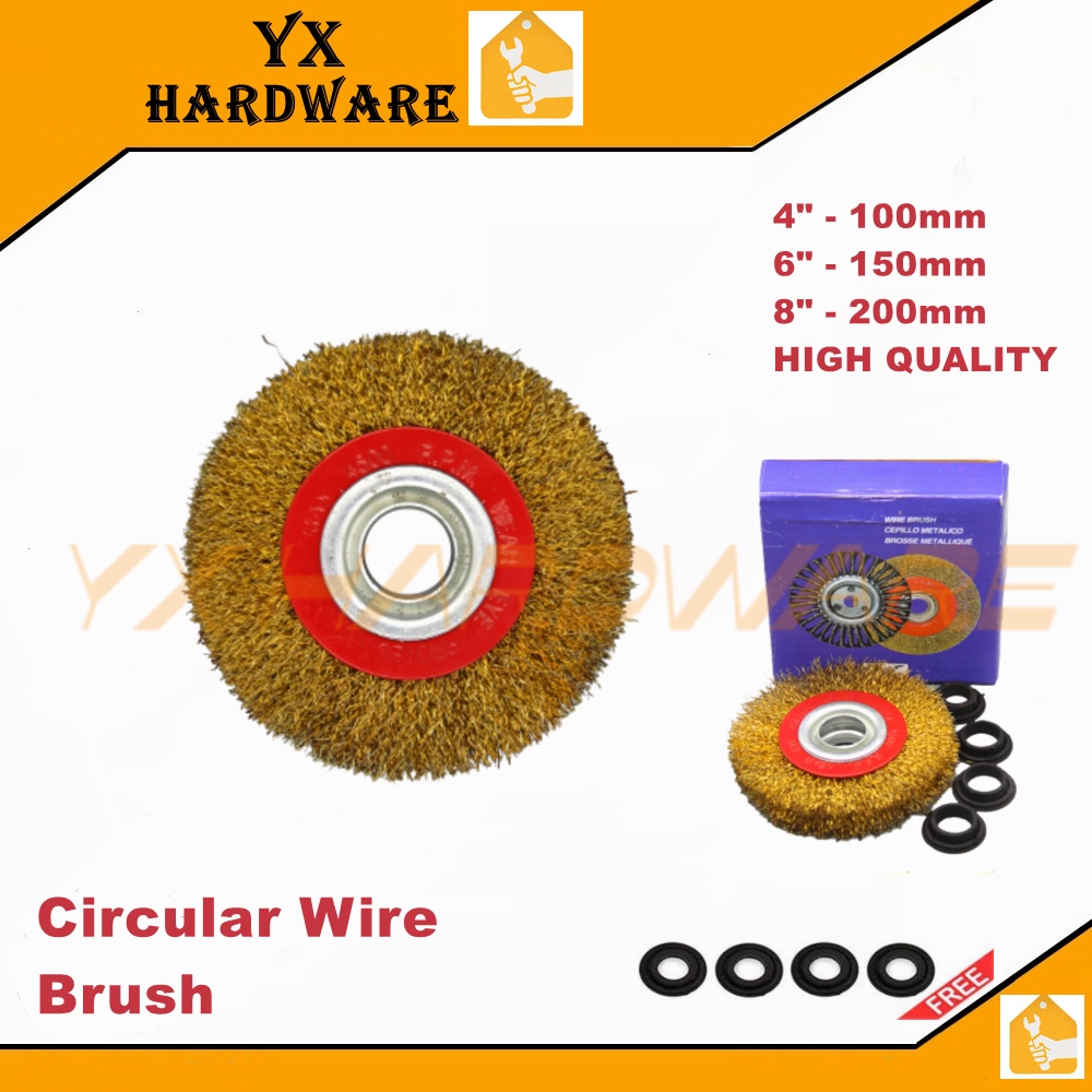 Circular Wire Brush Electric Drill Wire Wheel Metal Derusting 100mm 4 ...