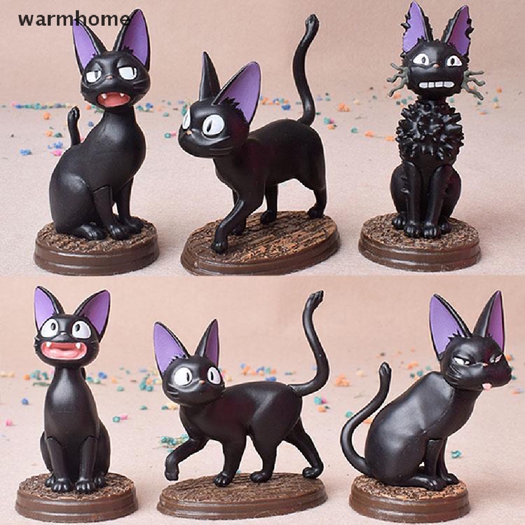 WMPH Blind Box /6pcs set Toys Black Cat Guess Bag Animal Dolls Anime ...