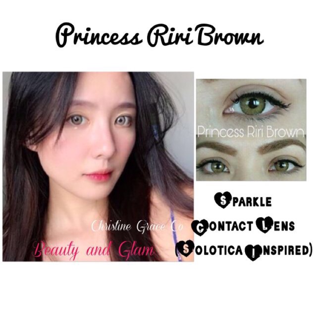PRINCESS RIRI SPARKLE CONTACT LENS 14.5mm NOV 2025 Expiry sale | Shopee ...