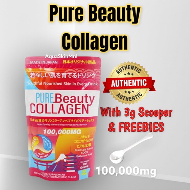 pure beauty collagen Pure Beauty Collagen Powder 100,000mg | Shopee ...