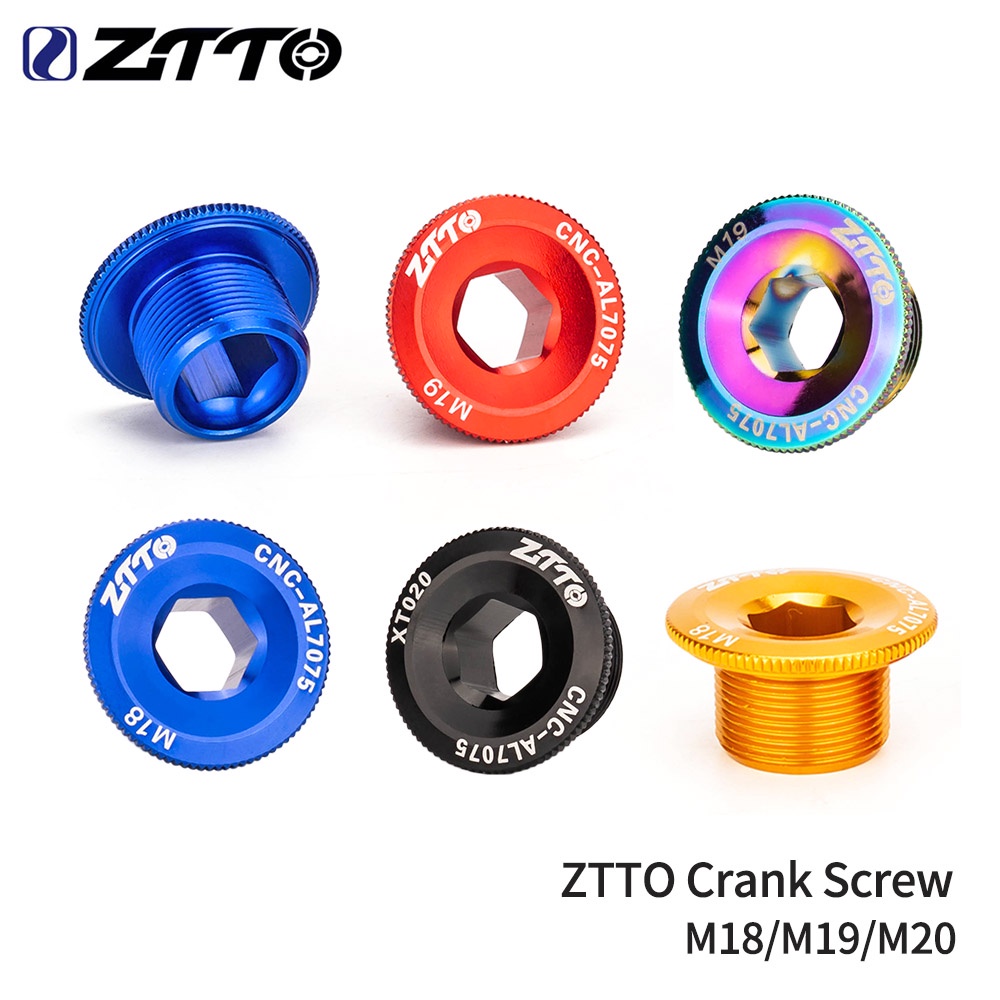 ZTTO MTB Crank Arm Bolt Crank Screw Mountain Road Bike Cap M20 M19 M18 ...