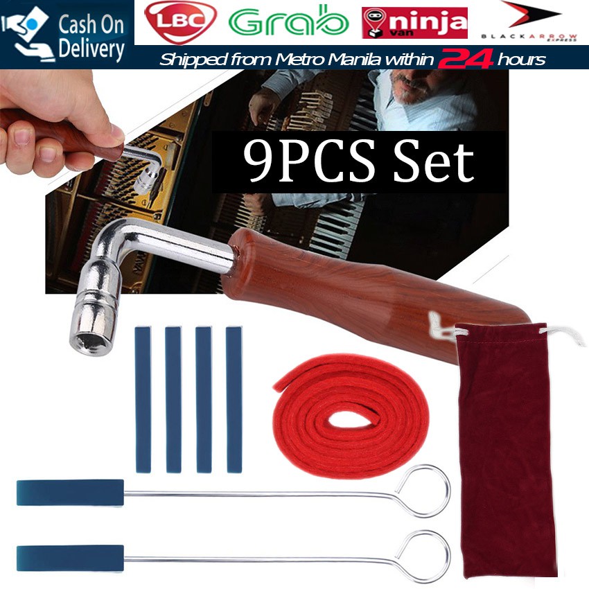 【Fast Delivery】9Pcs Piano Tuning Hammer Wool Mute Strip Tools Piano ...