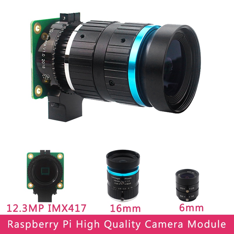 Raspberry Pi High Quality Camera Module 12.3 Megapixel Sony IMX477 ...