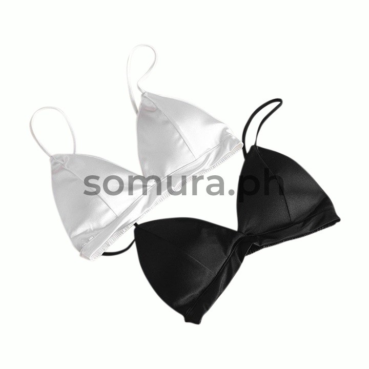 Floral Sheer Lace Triangle Padded Bralette Bra (9603) | Shopee Philippines