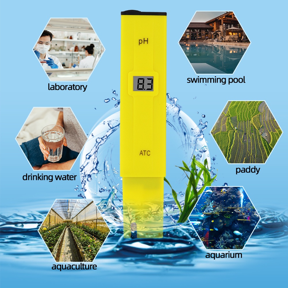 PH Meter Digital LCD Pen Water Monitor Tester Aquarium Pool Fish tank ...