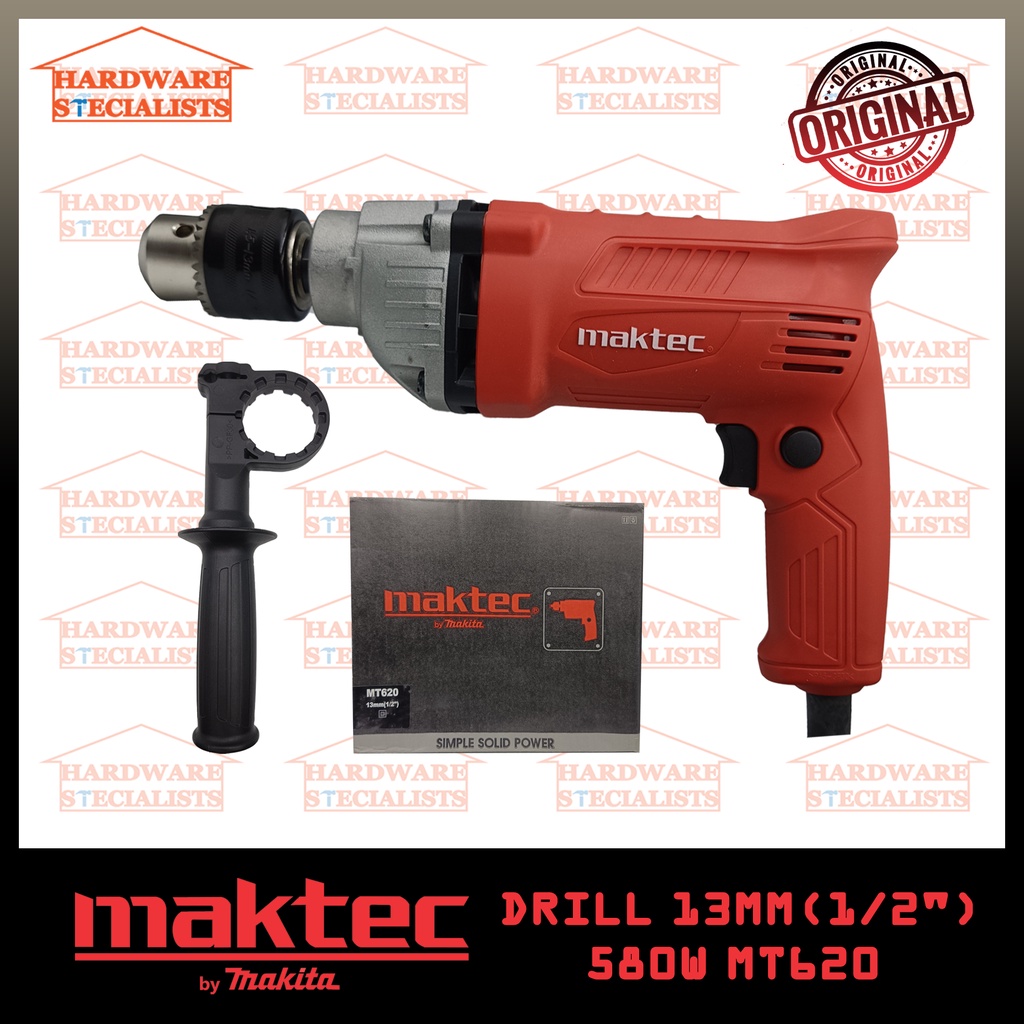 Maktec Hand Drill 13mm (1/2") 580W MT620 | Shopee Philippines