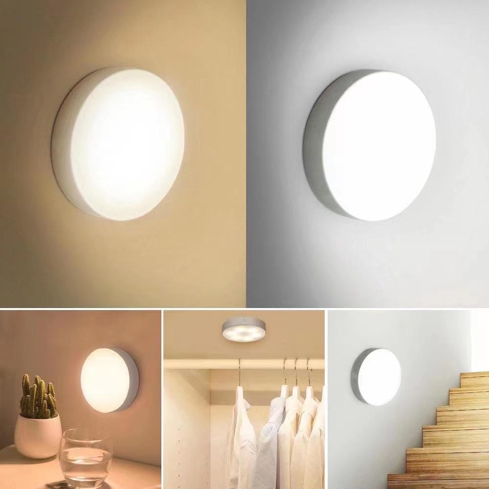 Mini Stick Tap Push Lamp Night Light USB Rechargeable LED Push Light ...