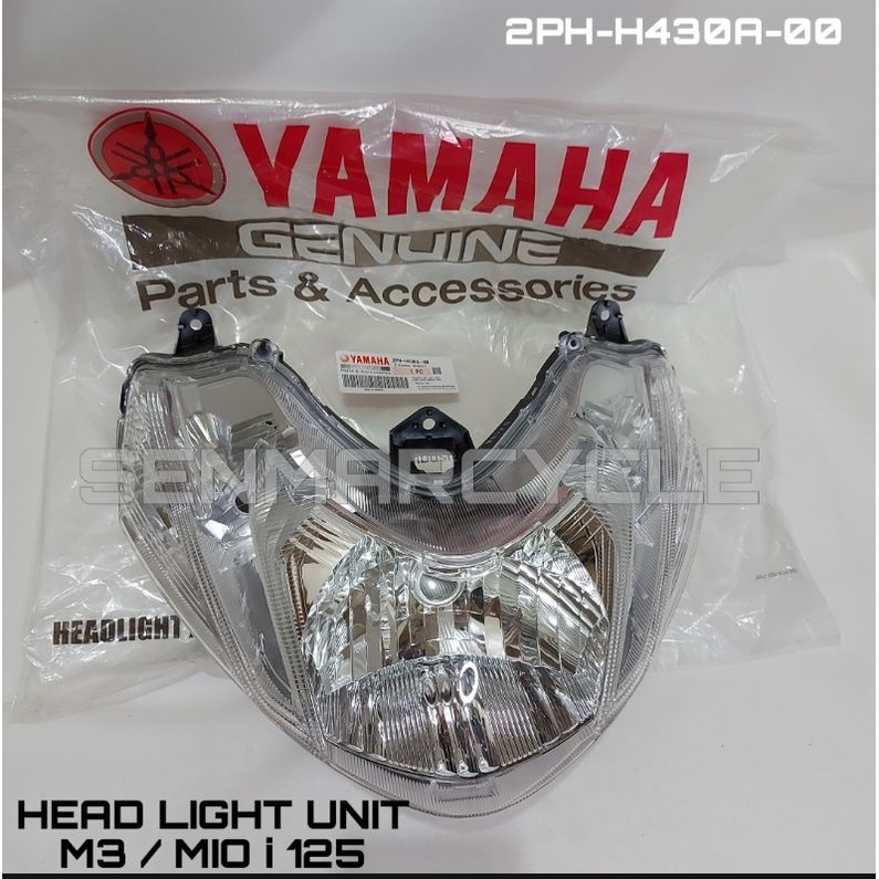 HEADLIGHT UNIT FOR M3 / MIO i 125 GENUINE YAMAHA ORIGINAL | Shopee ...