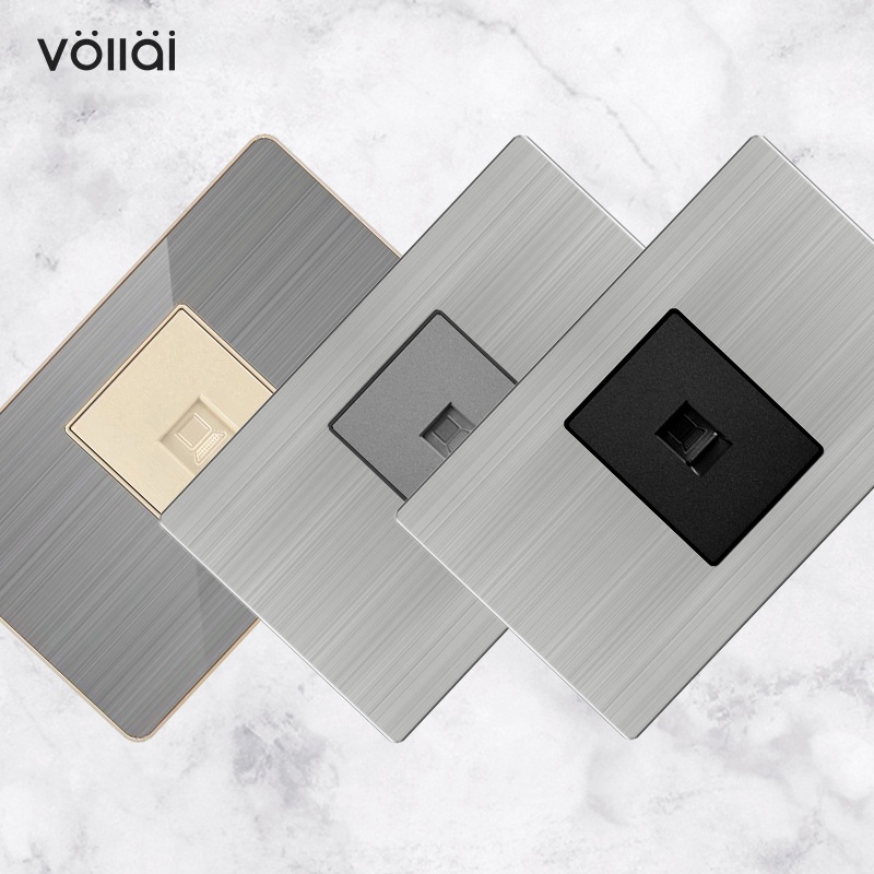 VOLLAI Wall Computer Outlet for Home 118 Type CAT5 Computer Wall Socket ...