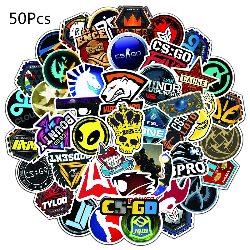 Z&M Counter-Strike-CSGO Stickers 50Pcs/Set Game Waterproof Stickers ...