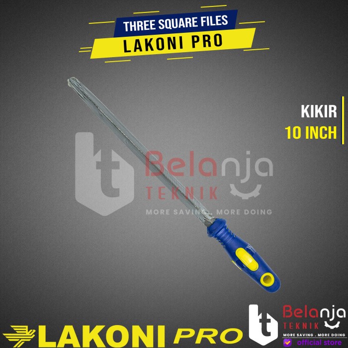 Lakoni PRO Three Square Files 10 "Rough Triangle Files 10 Inch | Shopee ...