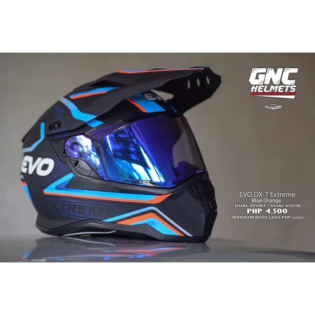 Evo DX07 Extreme, Dual Sport Helmet (fullface / Dual visor) | Shopee ...