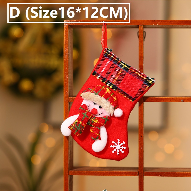 New Year Christmas Stocking Sack Xmas Gift Candy Bag Christmas ...