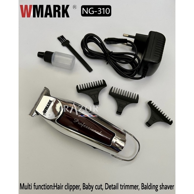 Wmark NG-310 Rechargeable Multi-Clipper Detail Trimmer Balding Shaver ...