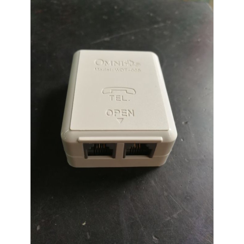 Omni Telephone Outlet Box 1 Line / 2 Lines WST-005 ; WDT-005 | Shopee ...