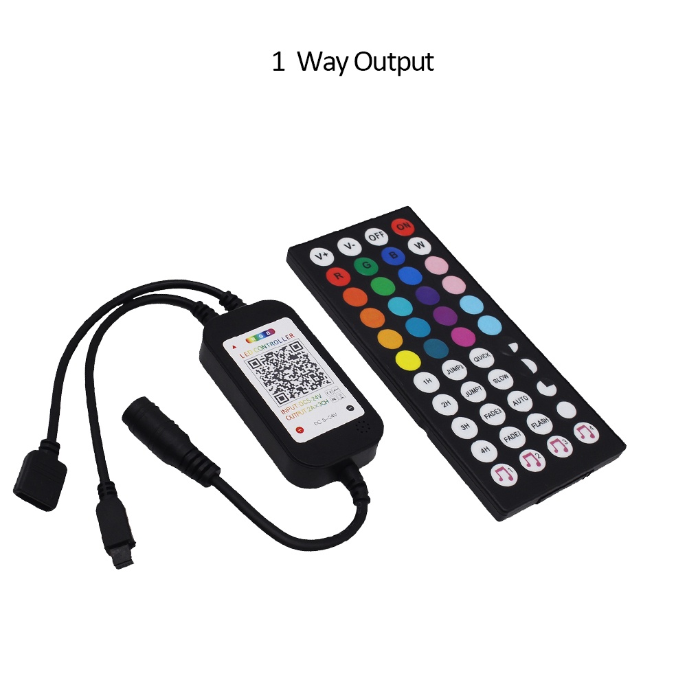 RGB Controller 24V 12V DC 5V 44 Keys IR Wireless Mini Control Bluetooth ...