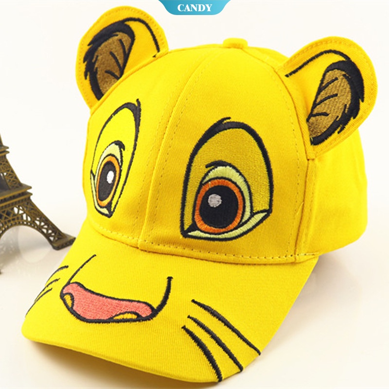 Disney Cartoon Lion King Simba Kids Hat Boys Girls Cute Ears Adjustable ...