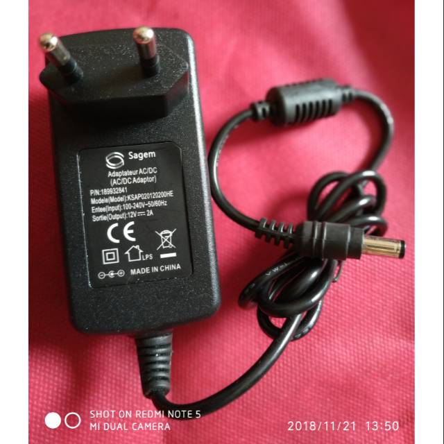 Sagem 12 adapter VOLT 2 originala | Shopee Philippines