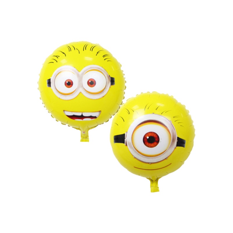 New Minions Kevin Film Balloon Cartoon Balloons Round Balloons Cartoon ...