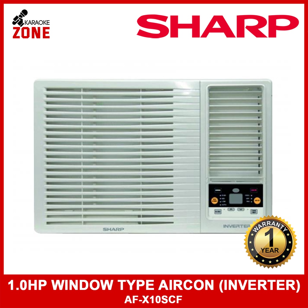 Sharp Aircon / Sharp AF-X10SCF 1.0hp Window Type Aircon (Inverter ...