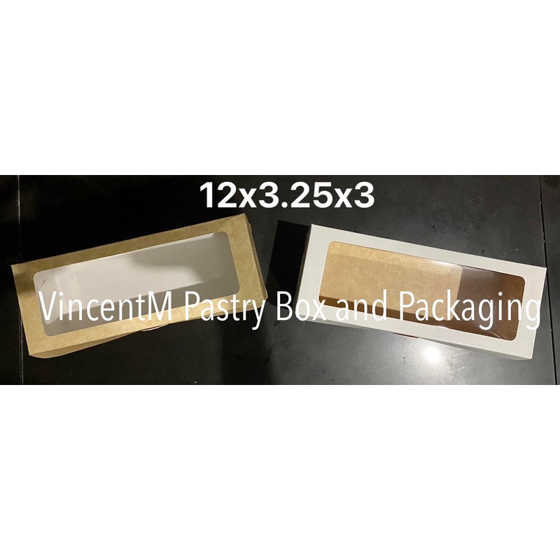 (10-20Pcs) Cupcake Box 12x3.25x3 inches/ Pastry Box/ Bottle Box with ...