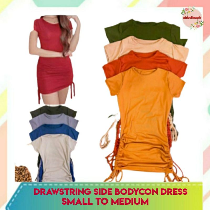 Side String Bodycon Dress-(Veronica) | Shopee Philippines