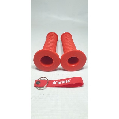 High Quality ARIETE Handle Grip Made in Italy Red with Silver Bar End ...