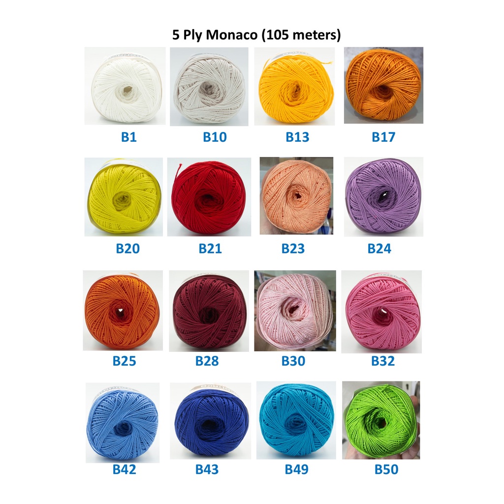 5 Ply Monaco Thread per 12 Balls | Shopee Philippines