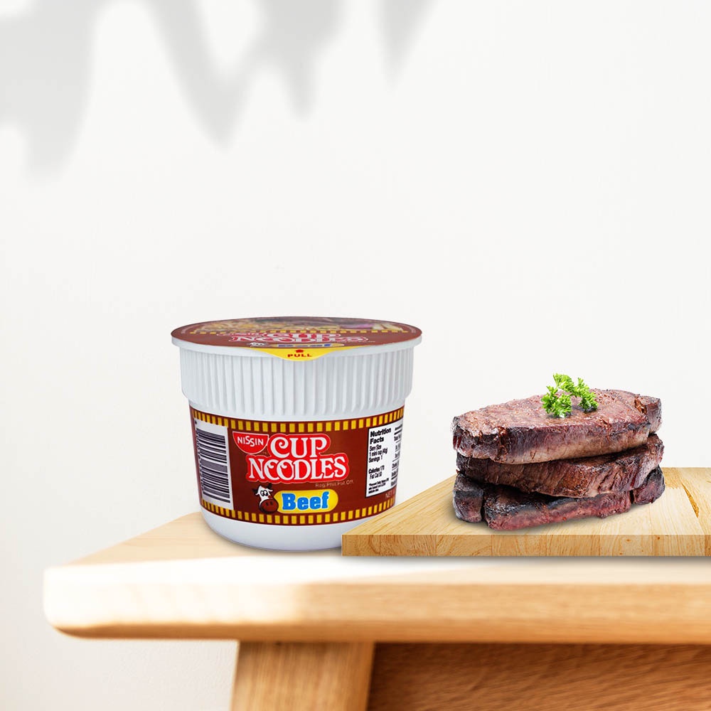 8 x Nissin Cup Noodles Mini Beef (40g) | Shopee Philippines