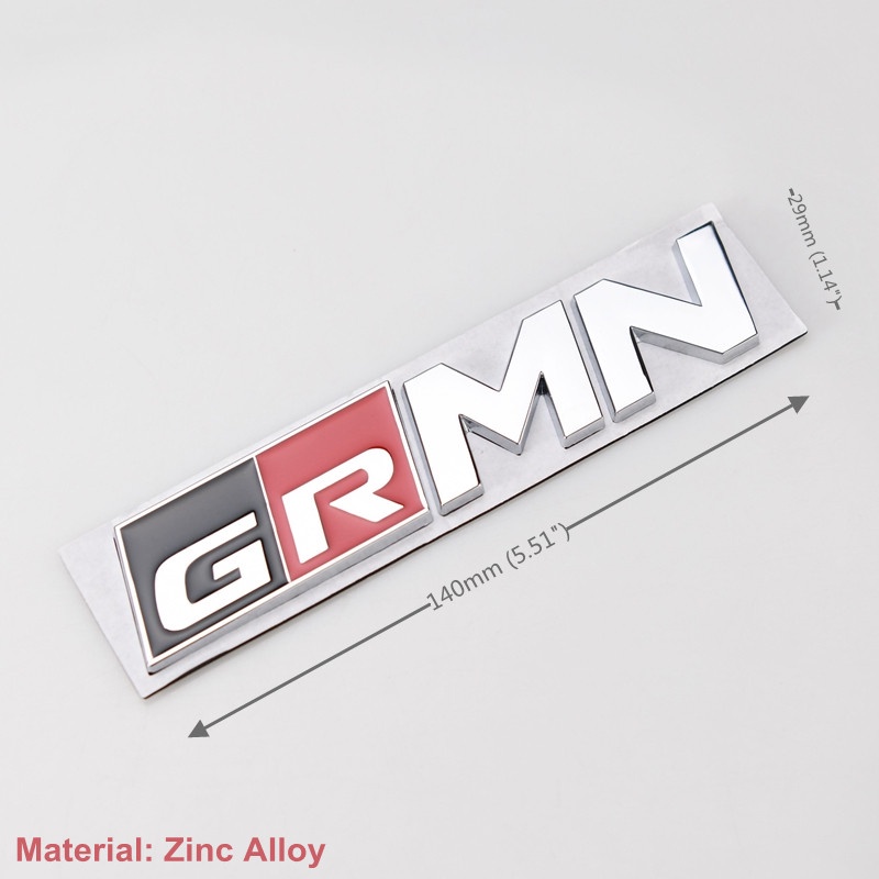 3D Car Emblem Sticker GR SPORT Front Hood Grille & Rear Trunk ...