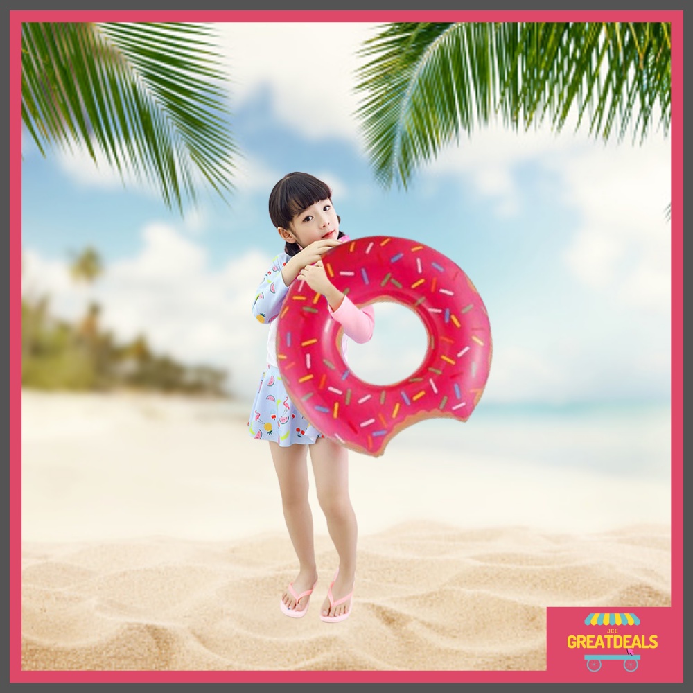 Donut Floater Inflatable Beach and Pool Floater Inflatable Swimming ...