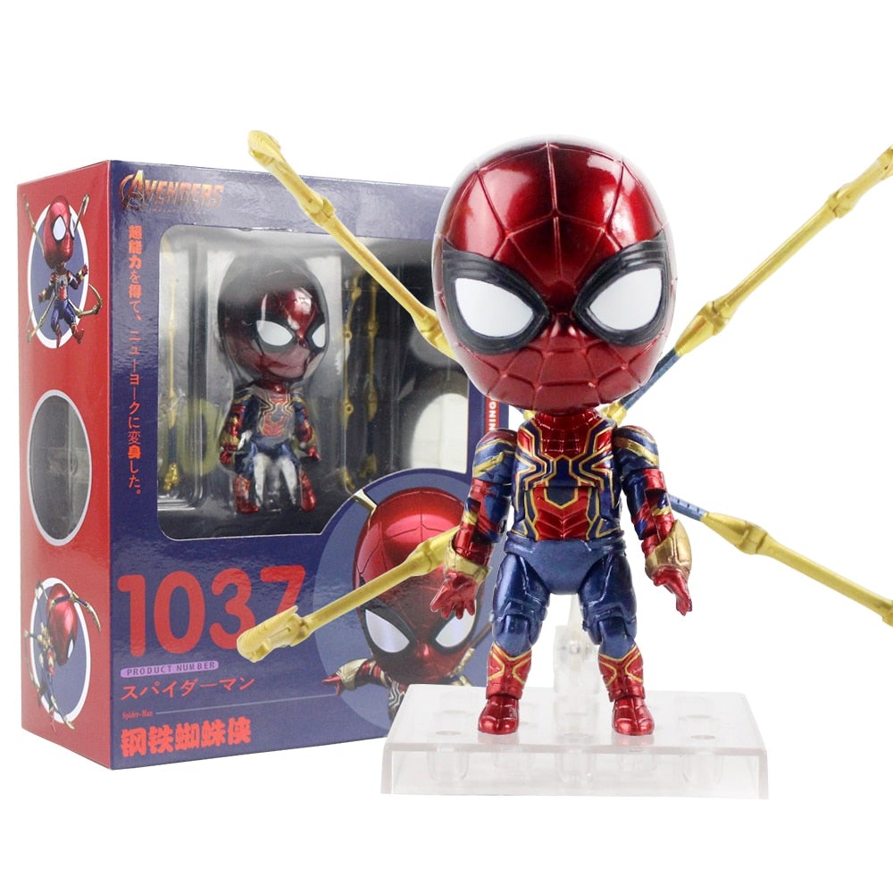 Nendoroid Iron Spider The Avengers Spiderman Spider man Kawaii Doll ...