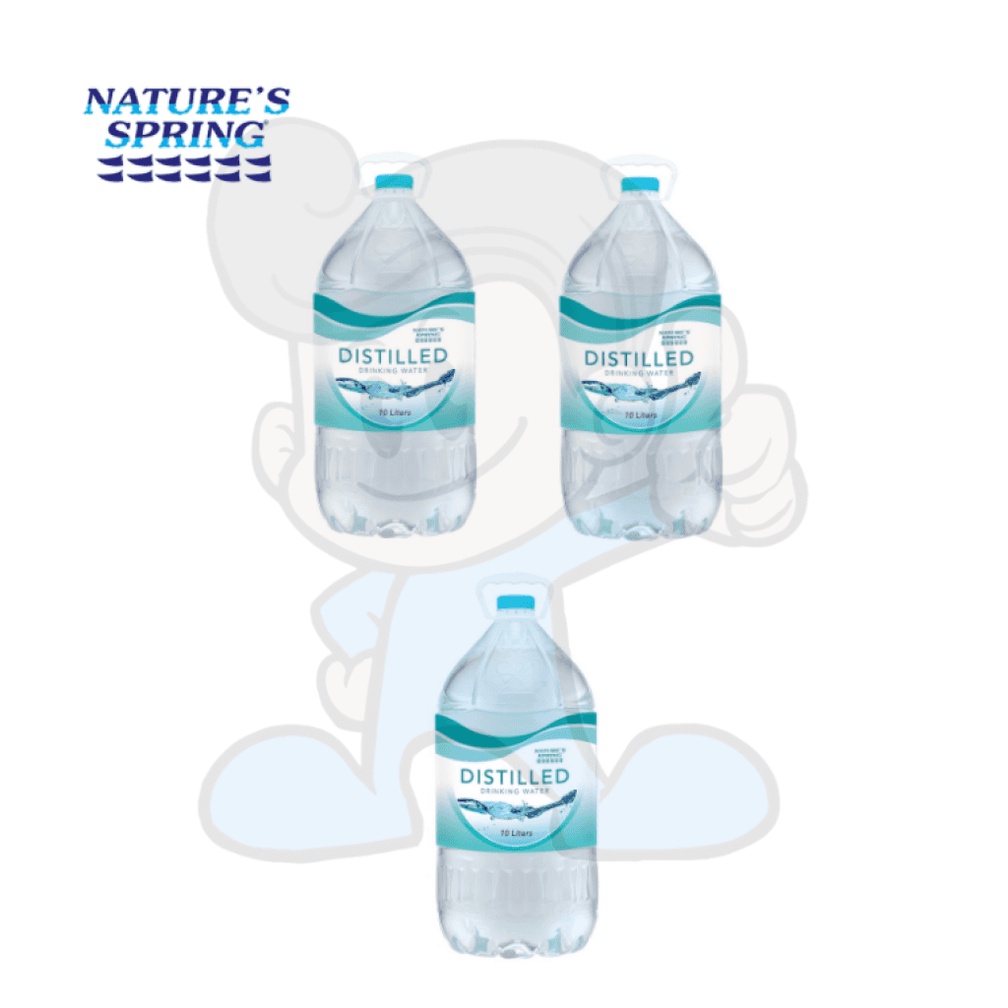 Nature's Spring Distilled Drinking Water (3 x 10L) | Shopee Philippines