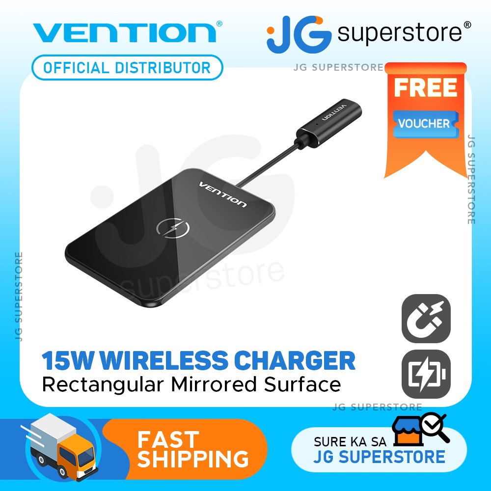 Vention 15W Wireless Magnetic Fast Charger Pad, Overcharge & Magnet ...