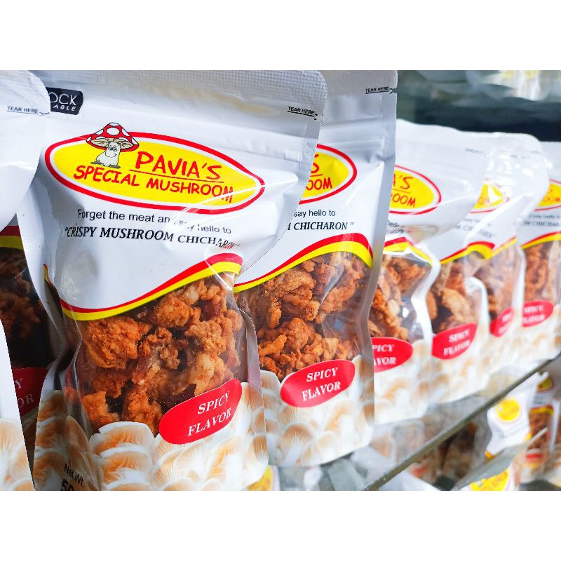 Spicy Flavor Chicharon Mushroom | Shopee Philippines