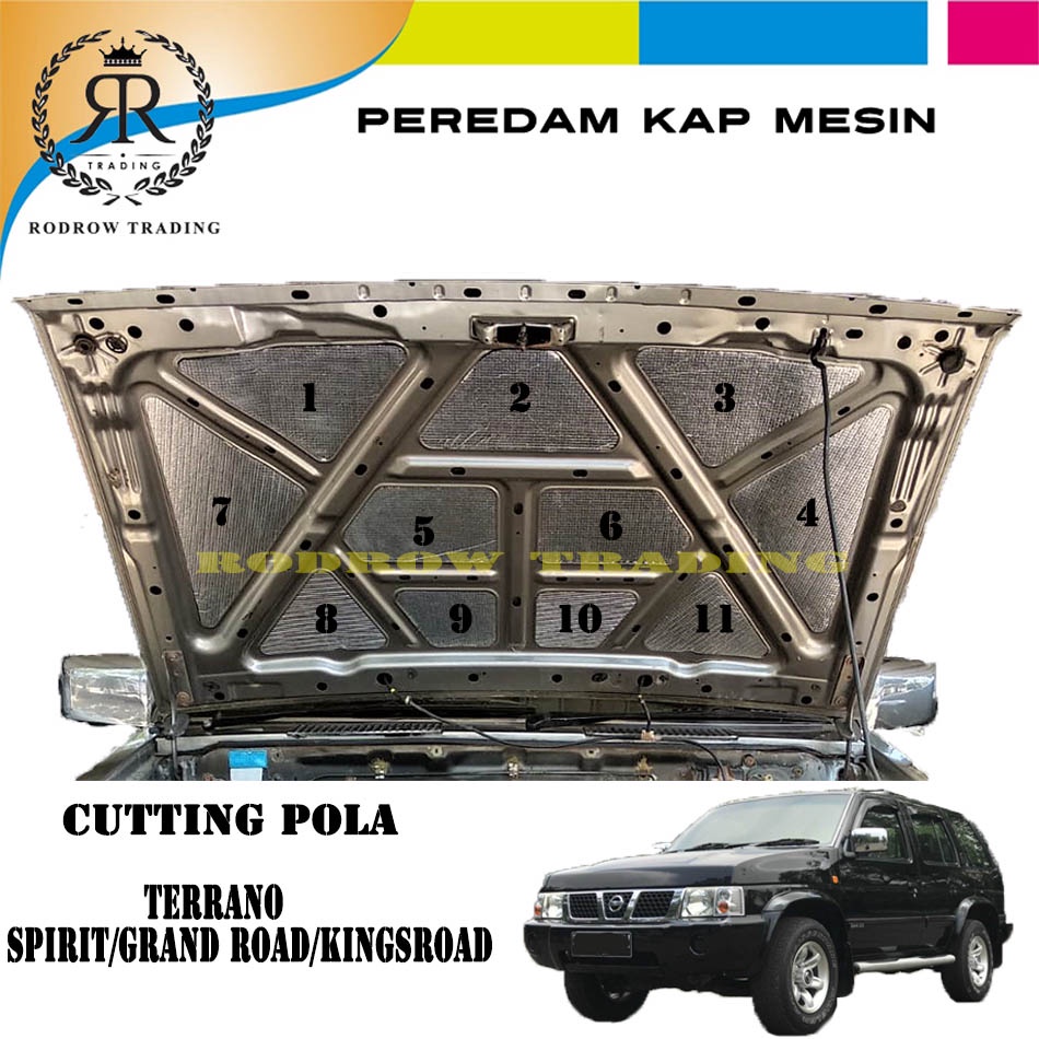 MESIN Terrano SPIRIT/GRAND ROAD/ KINGSROAD car hood heat damper ...