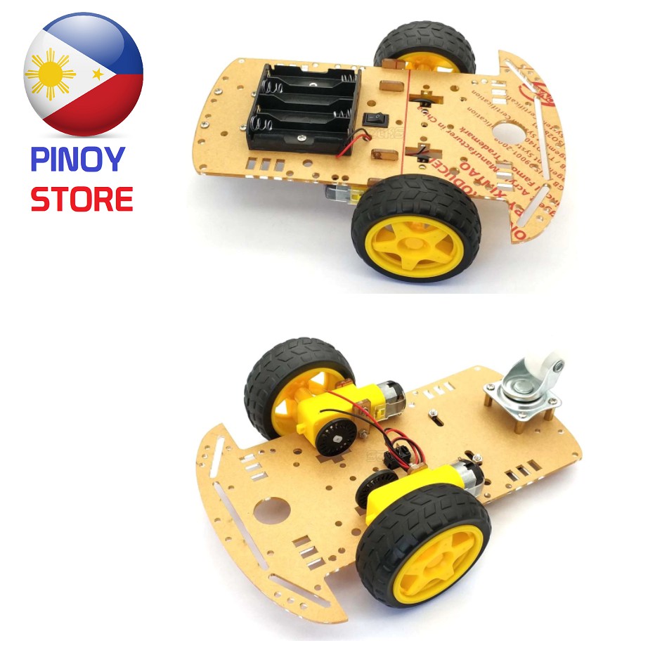 2WD robot chassis with motors and wheels for Arduino line follower ...
